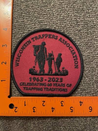 Wisconsin Trappers Association 60 Year Patch (each) – Top Lot Stretcher Co